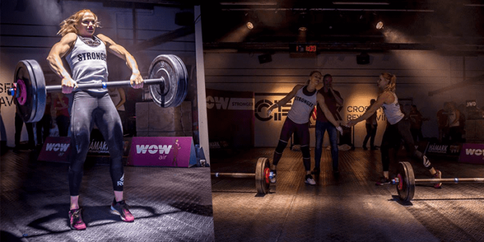 Annie Thorisdottir Battles Katrin Davidsdottir in a Strongman/Crossfit WOD